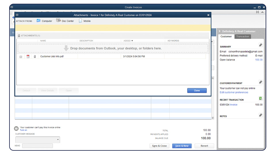How to Set Up Email In QuickBooks | Rightworks