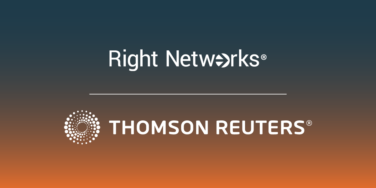 Right Networks and Thomson Reuters New Partnership