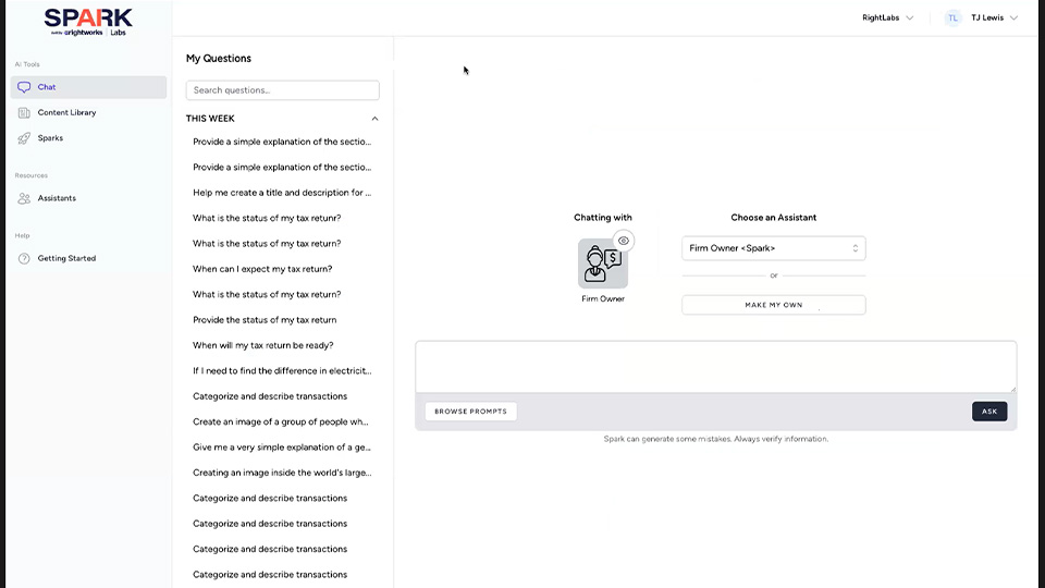 Spark AI: Purpose-built for accounting by experts | Rightworks