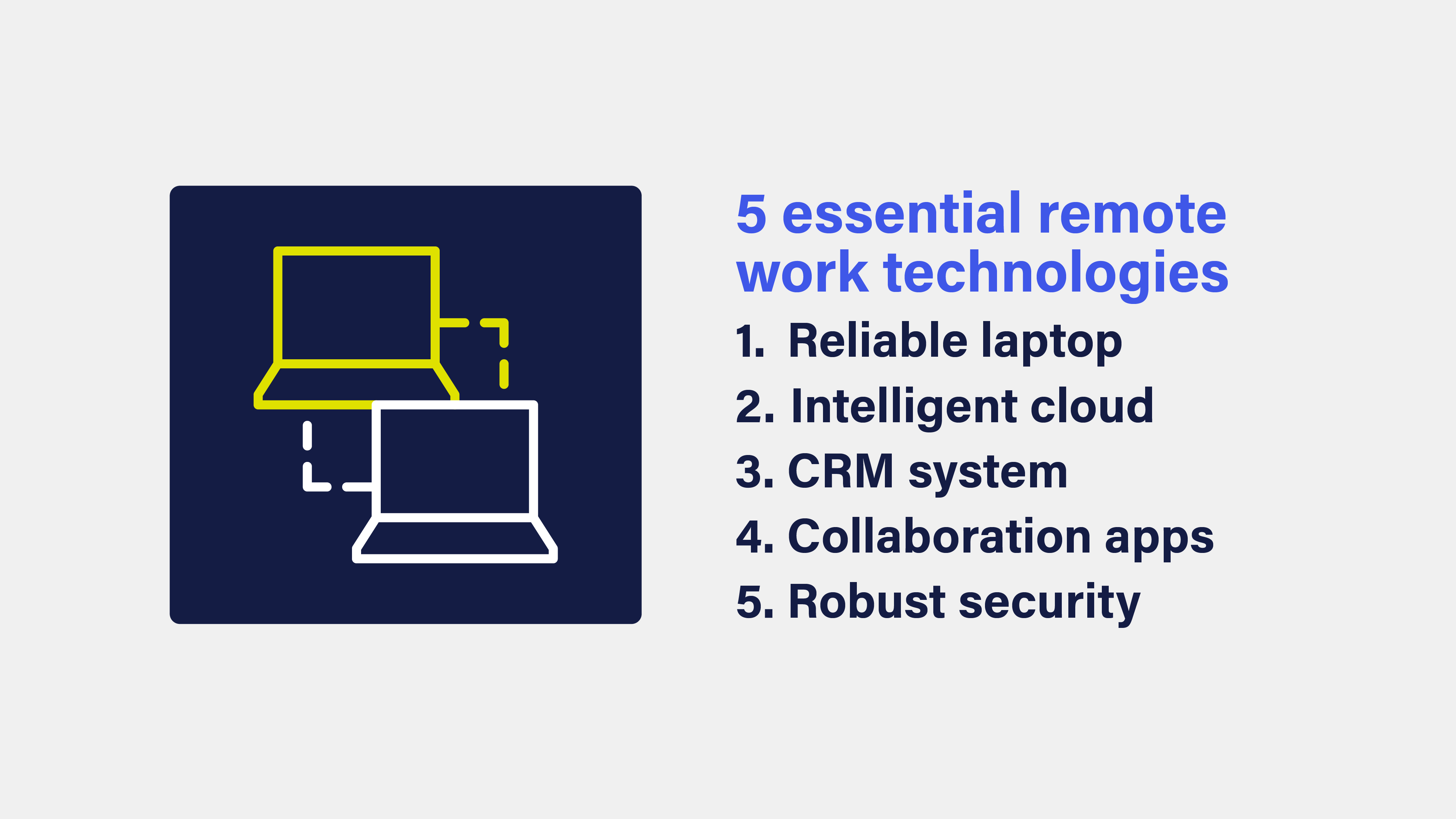 Remote work technologies: 5 essential tools